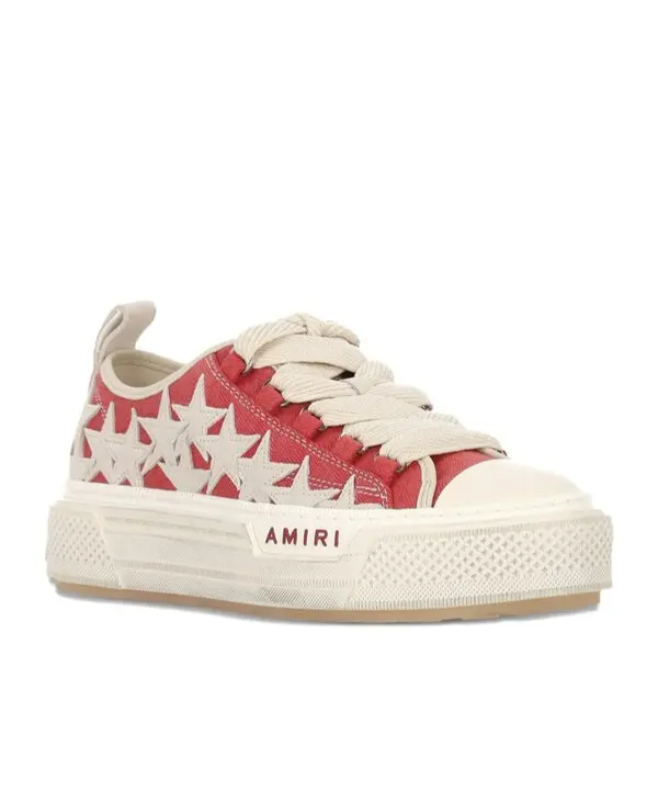 Amiri Star Court Platform Sneakers - Red