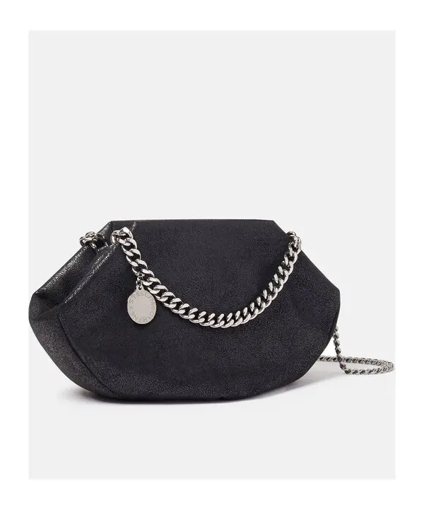 Stella McCartney Falabella Logo Charm Mini Tote Bag - Black