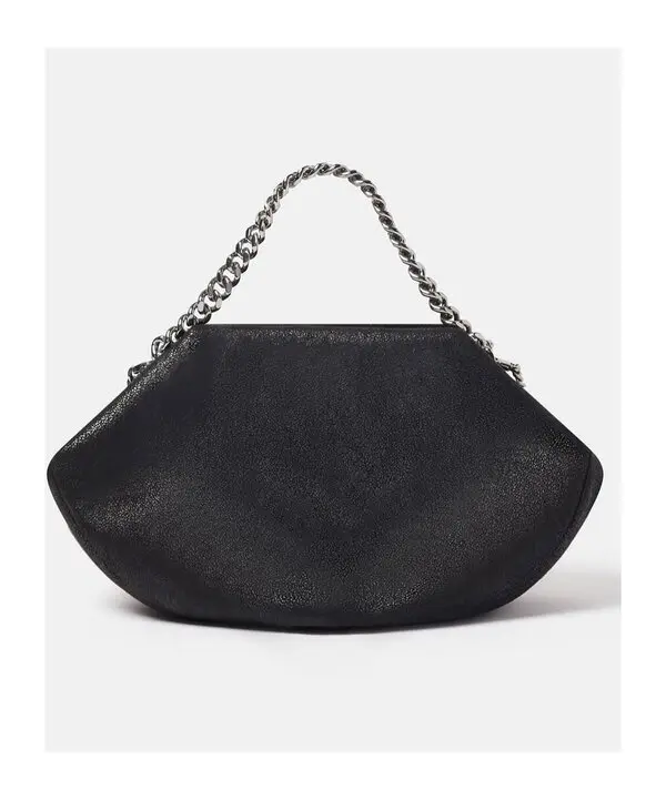 Stella McCartney Falabella Logo Charm Mini Tote Bag - Black