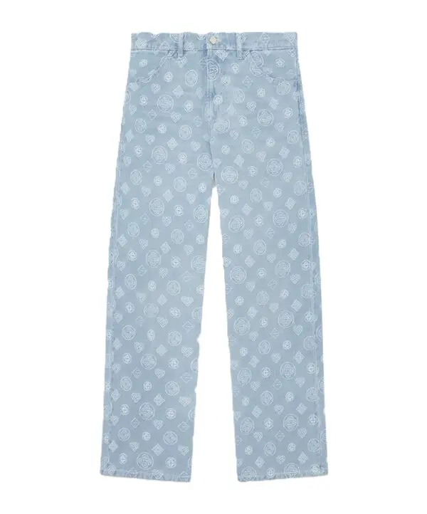 Casablanca Monogram Wide-leg Jeans
