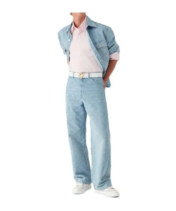 Casablanca Monogram Wide-leg Jeans