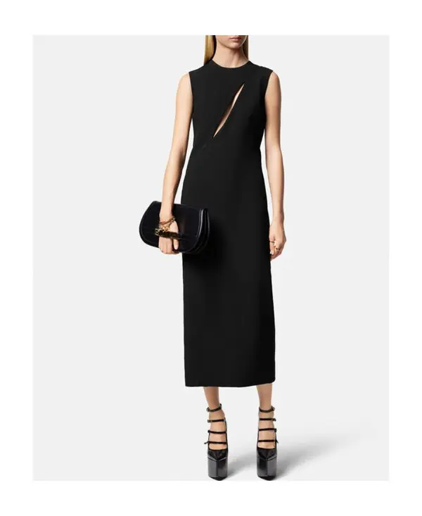 Versace Sleeveless Cut-out Midi Dress