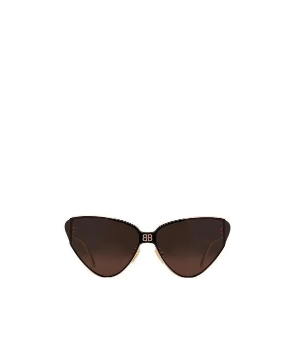 Balenciaga Shield 2.0 Cat Eye Sunglasses - Black