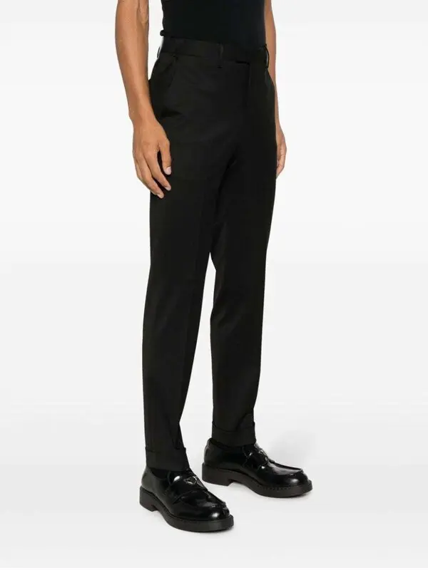 PT TORINO Wool Blend Slacks - Black