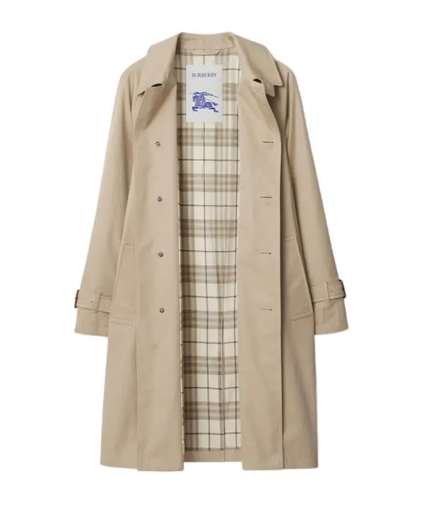 Burberry Single Breasted Belted Trench Coat