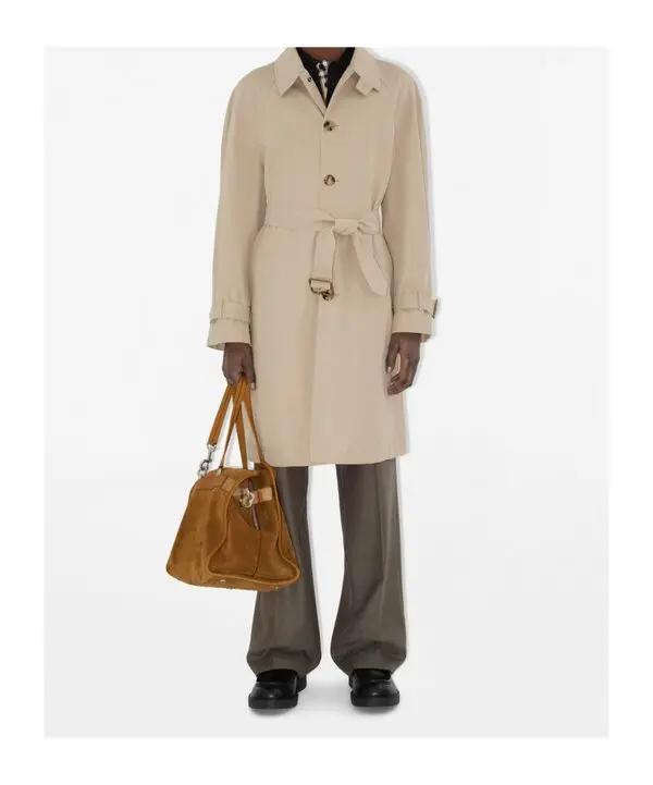 Burberry Single Breasted Belted Trench Coat