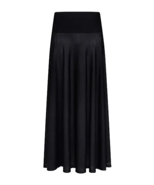 Alaïa A-line Maxi Skirt - Black