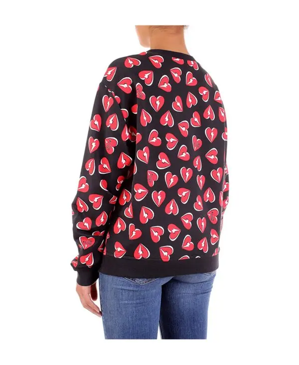 Moschino Heart Print Sweatshirt