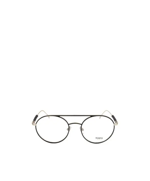 TOD'S Round Frame Eyeglasses - Black