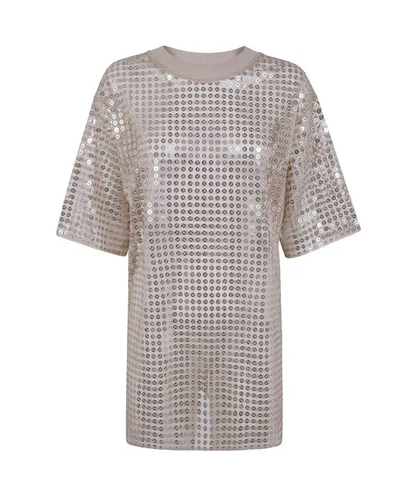 Fabiana Filippi Sequin-embellished Mini Dress - Gray