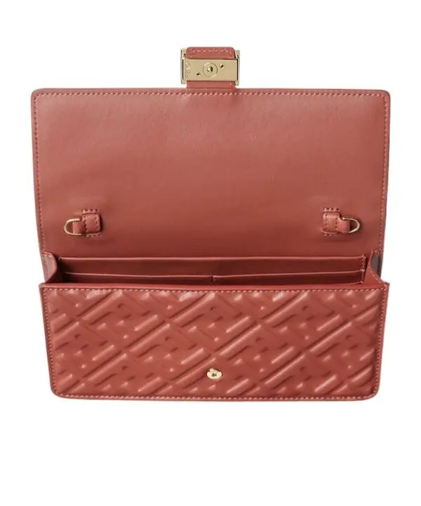 Fendi Baguette Ff Embossed Chain-linked Wallet