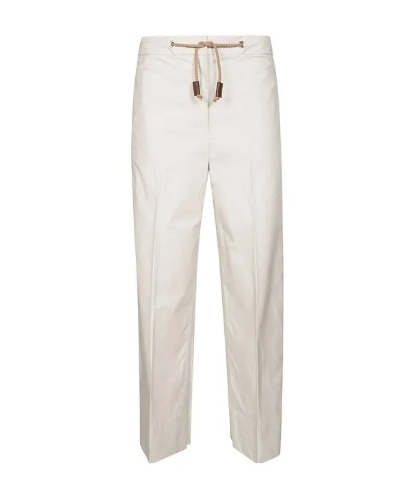 Max Mara Elastic Waist Drawstring Trousers