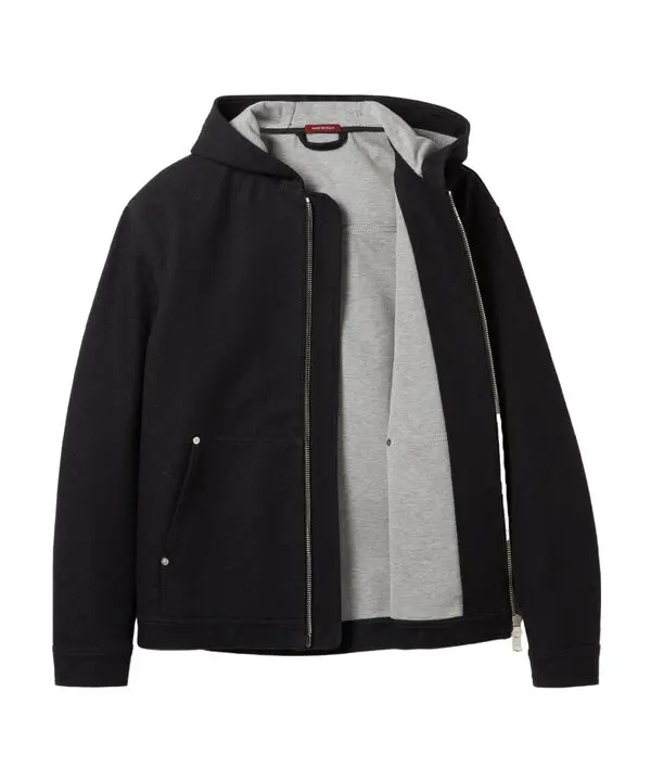 Gucci Gg Cotton Denim Jacquard Zip Jacket
