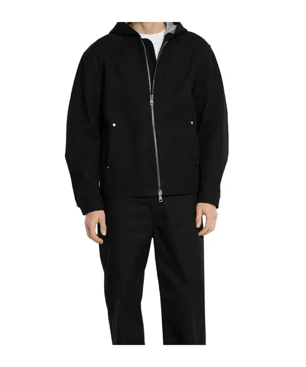Gucci Gg Cotton Denim Jacquard Zip Jacket