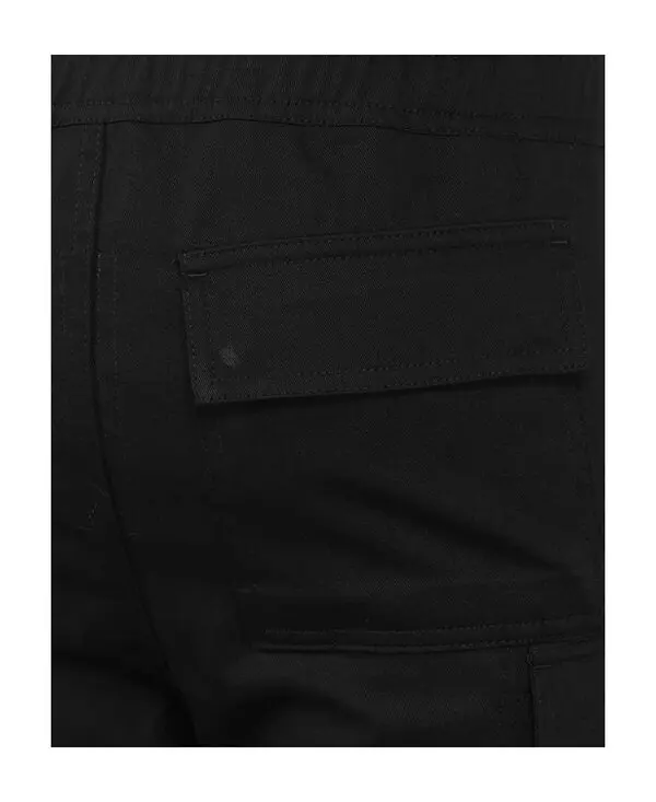 Rick Owens Tapered Leg Cargo Track Trousers - Black