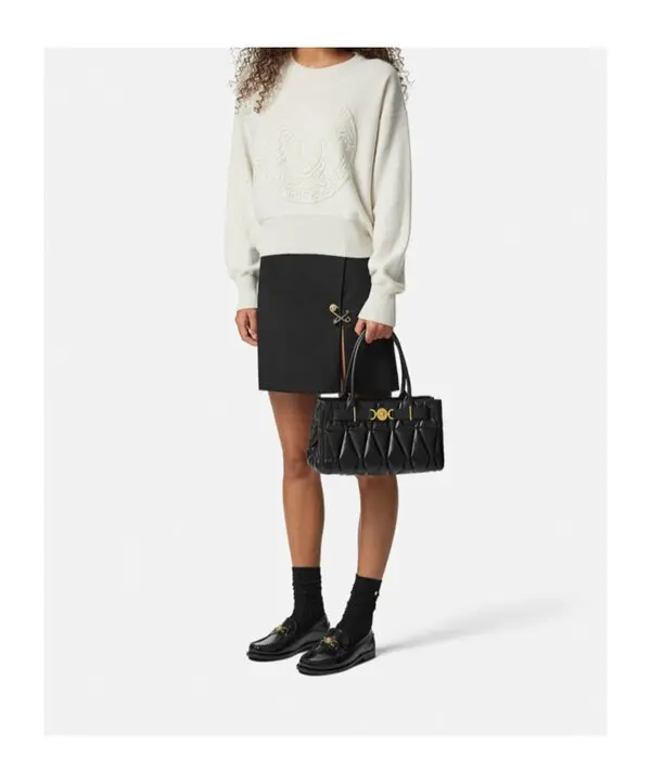 Versace Medusa '95 Top Handle Bag - Black