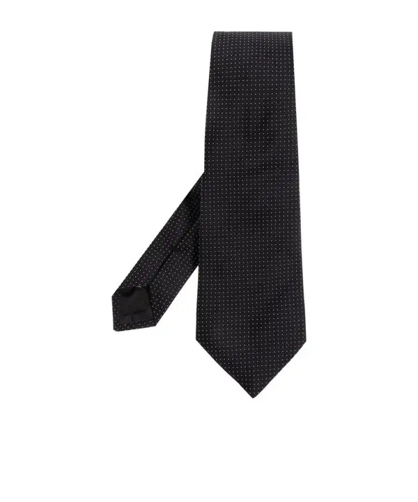 Giorgio Armani Dotted Tie - Black