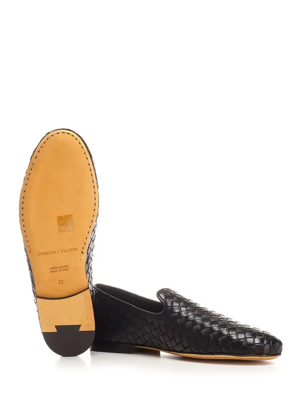 Officine Creative Woven Loafers