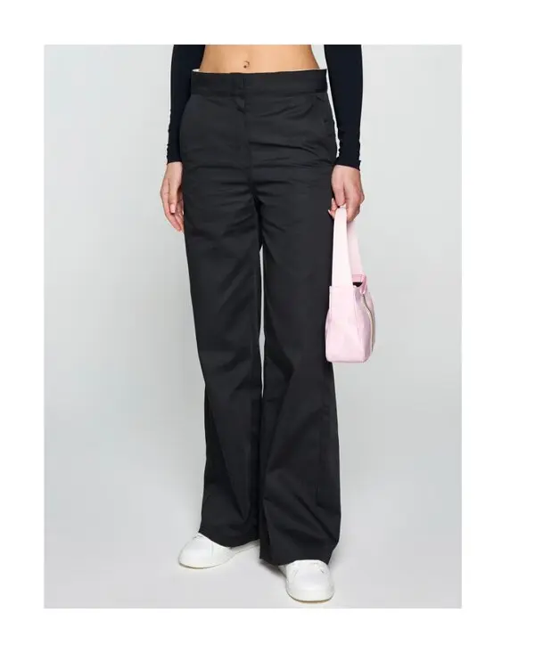 Palm Angels High-waisted Wide-leg Chino Trousers