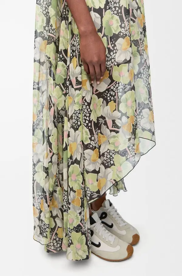 Loewe Allover Daffodil Floral Printed Sleeveless Maxi Dress