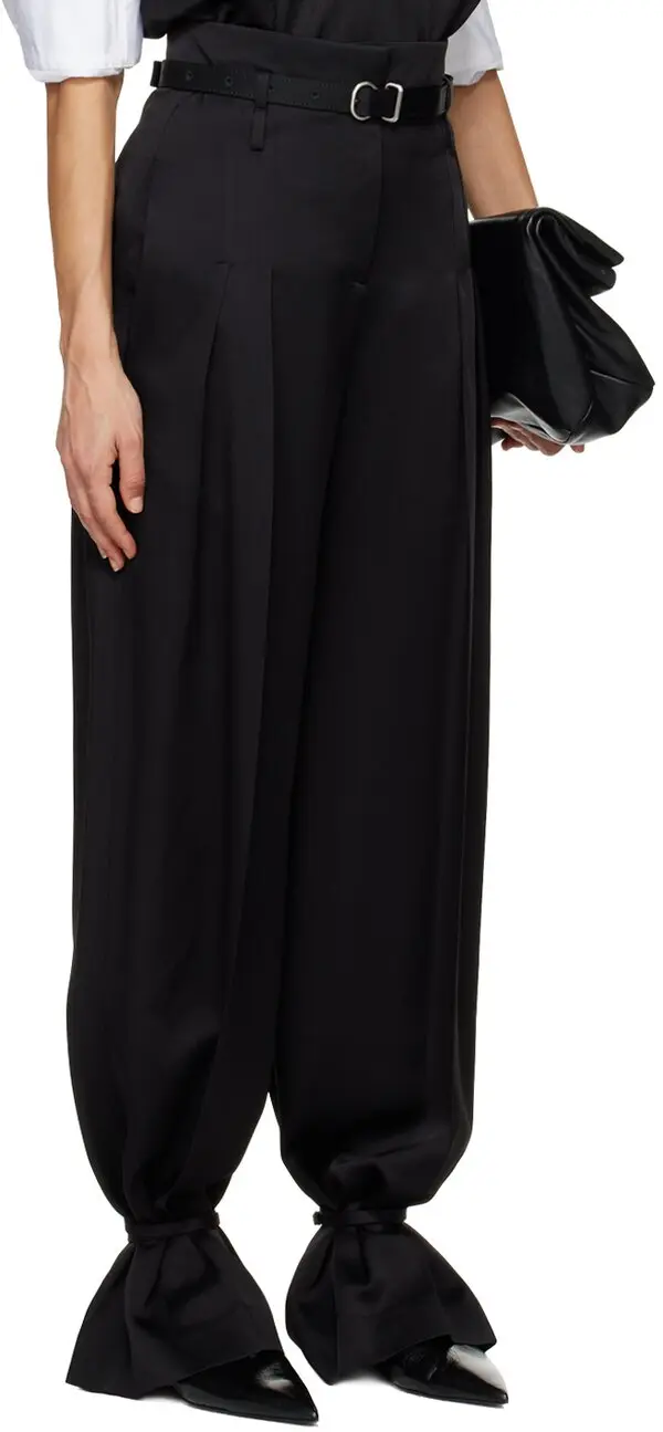 JIL SANDER High-waisted Tailored Trousers With Removable Buckle Straps