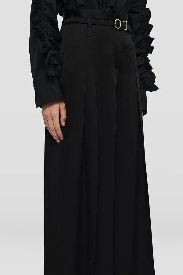 JIL SANDER High-waisted Tailored Trousers With Removable Buckle Straps