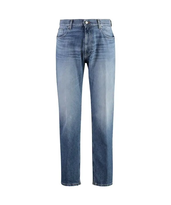 DONDUP Andi 5-pocket Straight Fit Jeans - Blue
