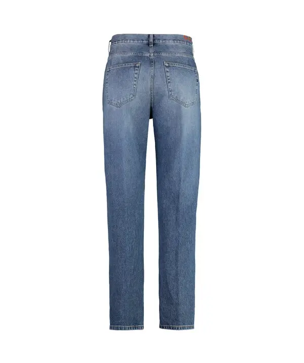 DONDUP Andi 5-pocket Straight Fit Jeans - Blue