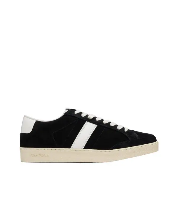 TOM FORD Suede Blake Sneakers With Logo Embossing - Black
