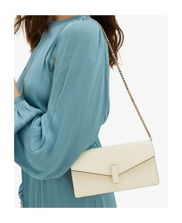 VALEXTRA Iside Envelope Clutch Bag - Nude