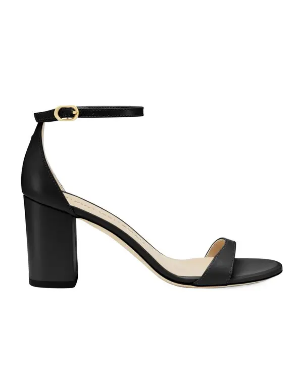 STUART WEITZMAN Nudist Block 75 Sandals - Black
