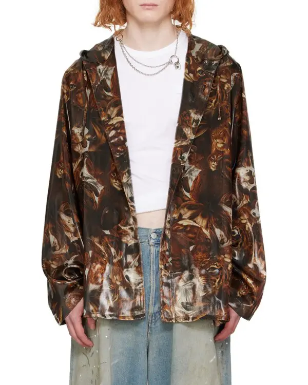 Acne Studios Graphic Print Hooded Jacket