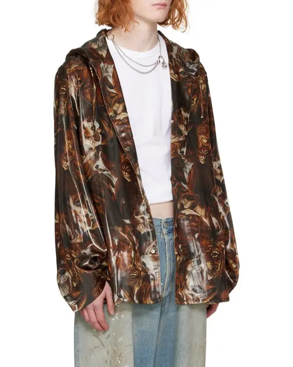 Acne Studios Graphic Print Hooded Jacket