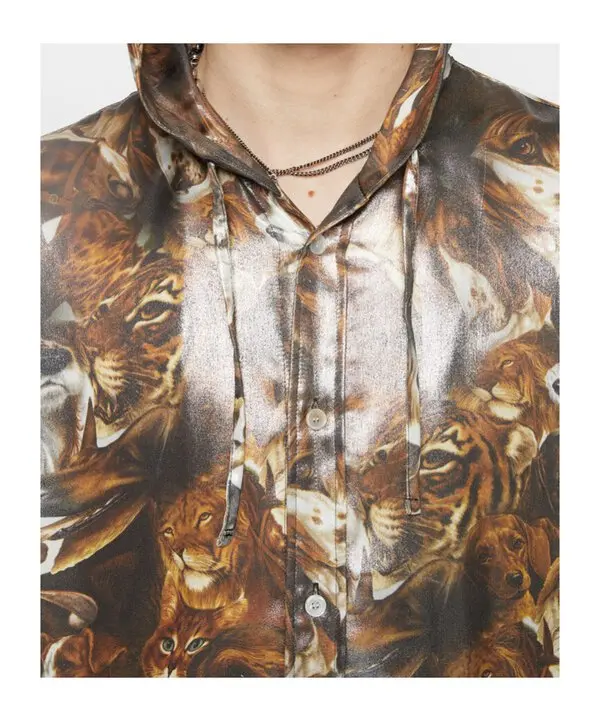 Acne Studios Graphic Print Hooded Jacket