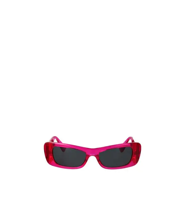 Versace Logo-engraved Full Frame Sunglasses - Black