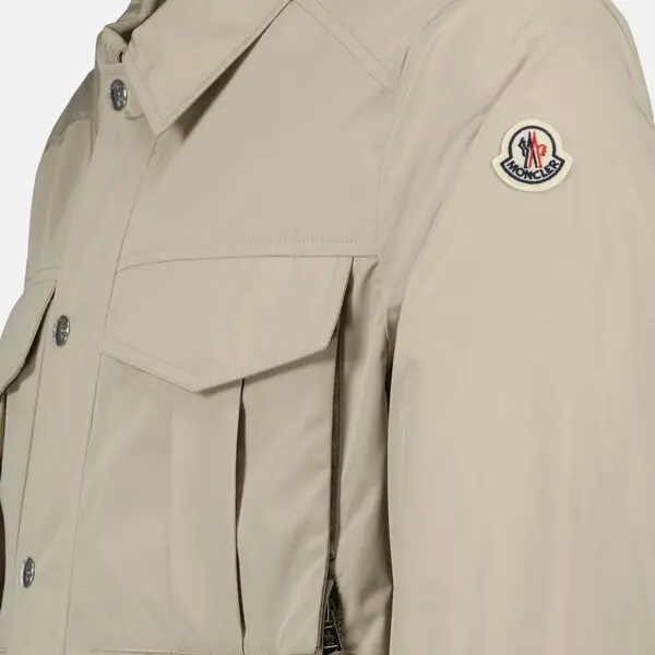 Moncler Frema Logo Patch Jacket - Beige