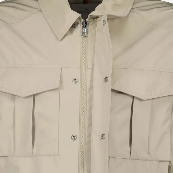 Moncler Frema Logo Patch Jacket - Beige