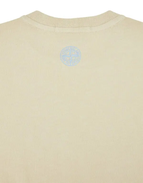 Stone Island Logo Print Cotton T-shirt
