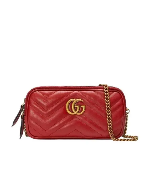 Gucci Gg Marmont Mini Chain Bag