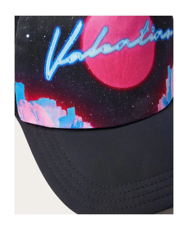 Valentino Garavani Logo Printed Baseball Cap