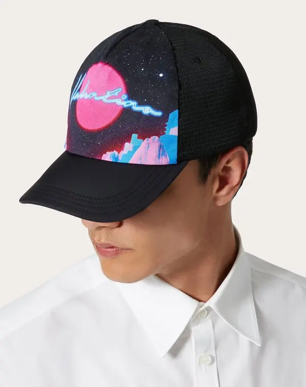 Valentino Garavani Logo Printed Baseball Cap