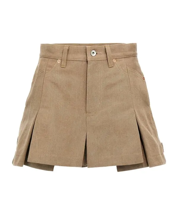 Sacai Pleated Folded Shorts