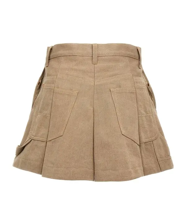 Sacai Pleated Folded Shorts