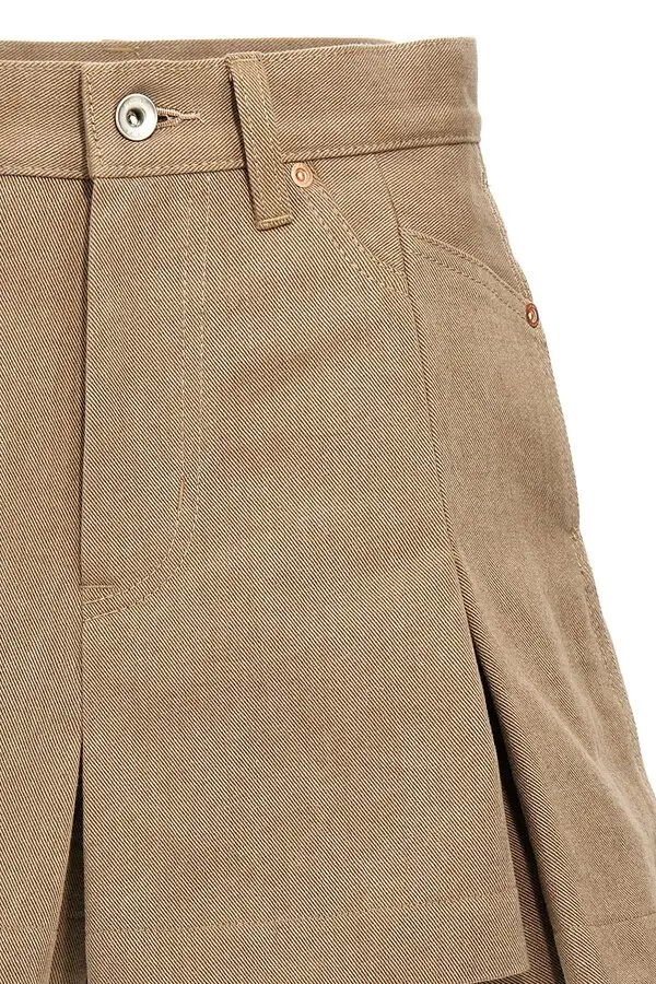 Sacai Pleated Folded Shorts