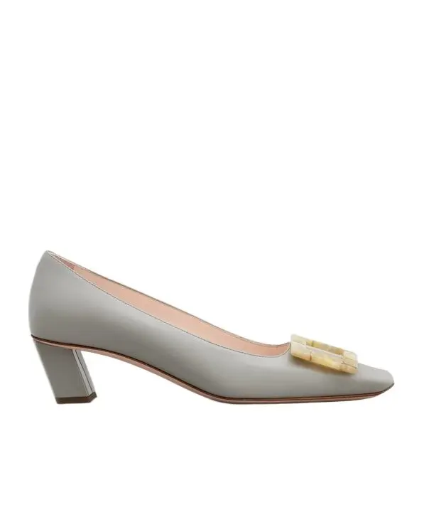ROGER VIVIER Buckled High Heel Pumps - Grey
