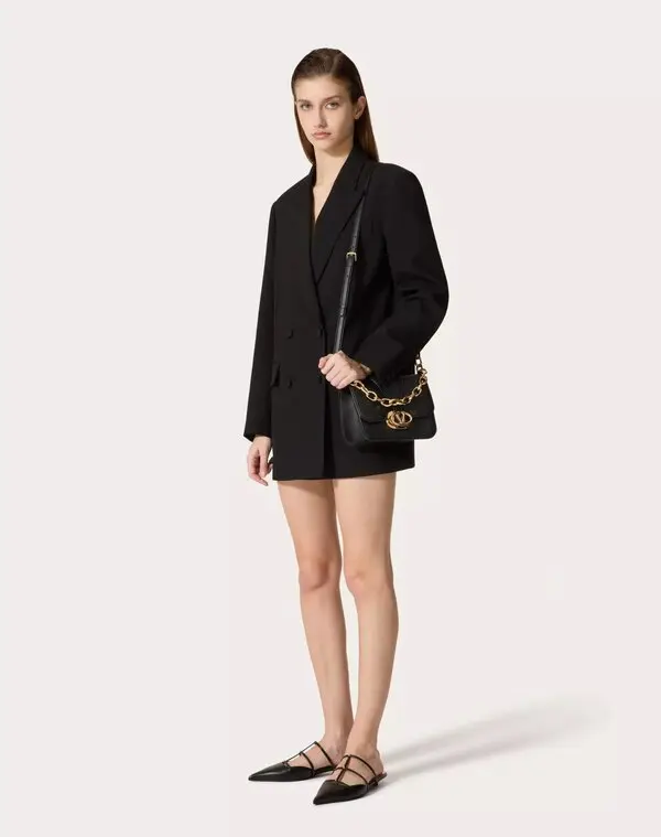 Valentino Garavani Vlogo Moon Foldover Top Crossbody Bag