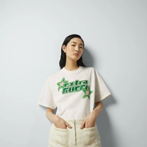 Gucci Logo Printed Crewneck T-shirt
