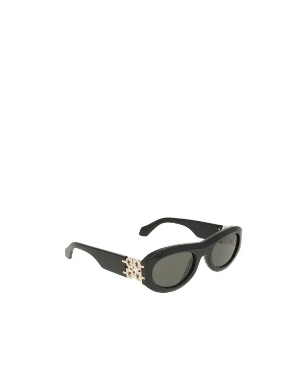 FERRAGAMO Oval Sunglasses With Gancini Detail