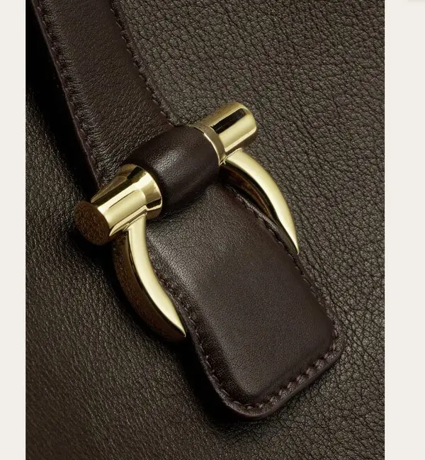 FERRAGAMO Gancini Tote Bag - Cement
