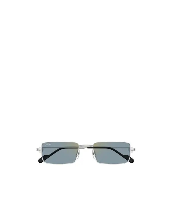 Cartier Rectangular Frame Sunglasses - Silver Light